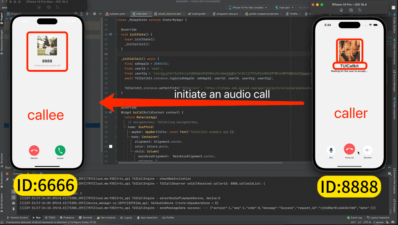 Customize the Nickname and Profile Photo to Your Flutter Calling App with 1 Line of Code ...